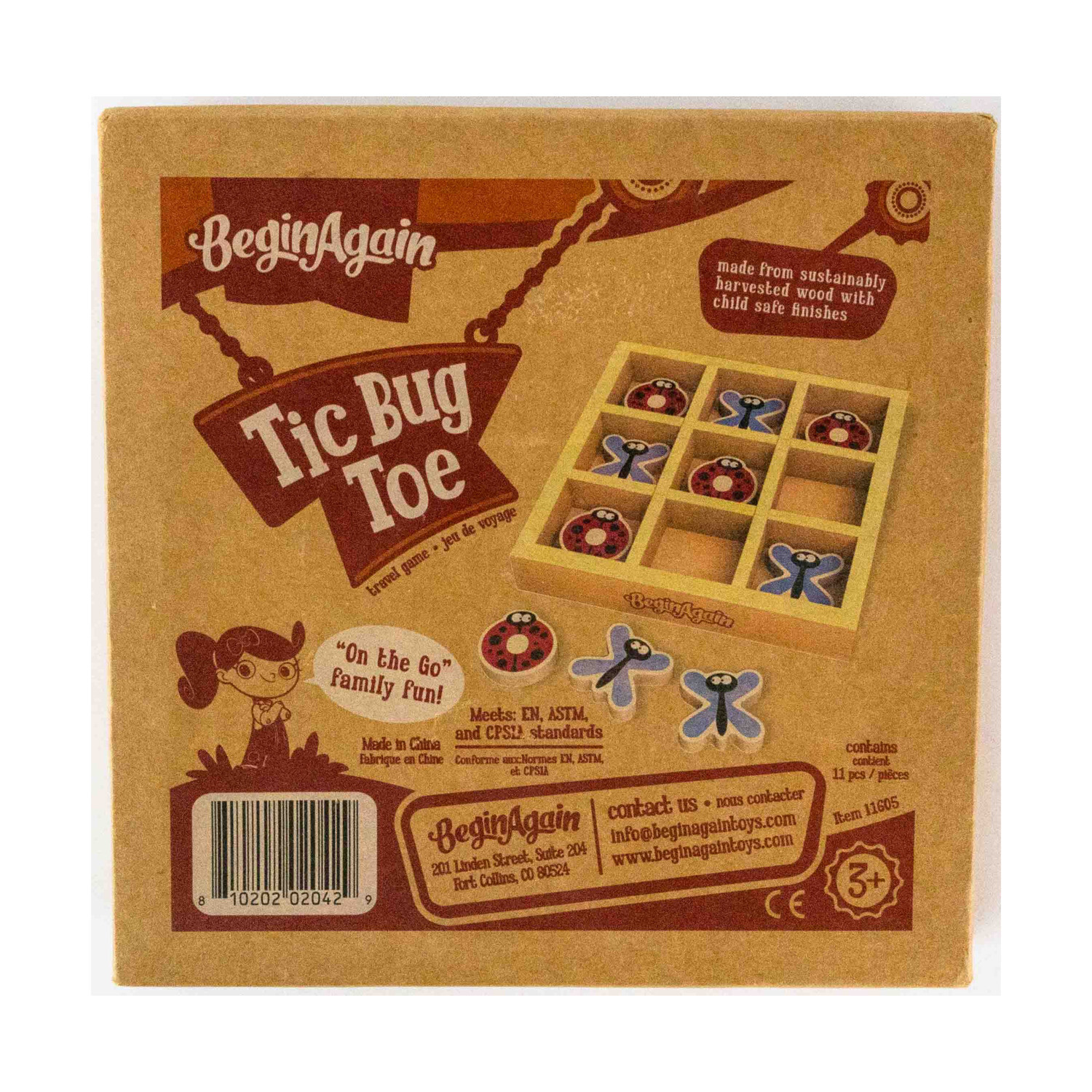 Begin Again Kids Games Tic Bug Toe Box EX 810202020429 | eBay