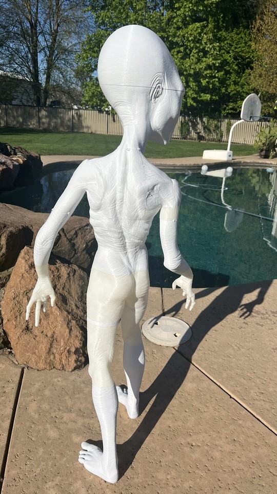 Grey Alien Life Size DIY Statue 4' Tall | eBay