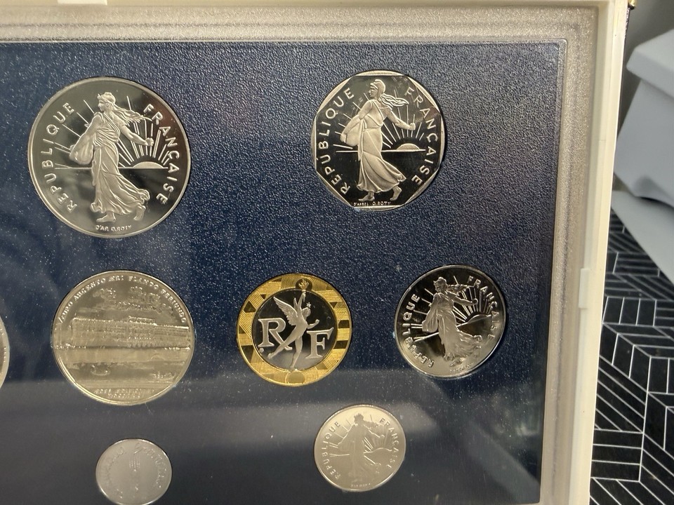 1991 France - Monnaie De Paris 11-Coin Proof Set w/COA, #3136/10,000 | eBay