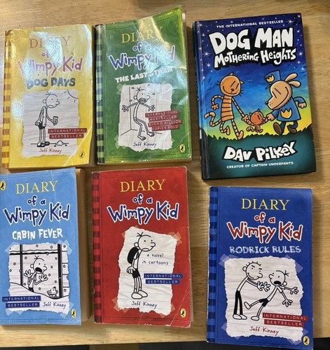 Diary Of Wimpy Kid Set Of 5 and Dog Man Book | eBay UK