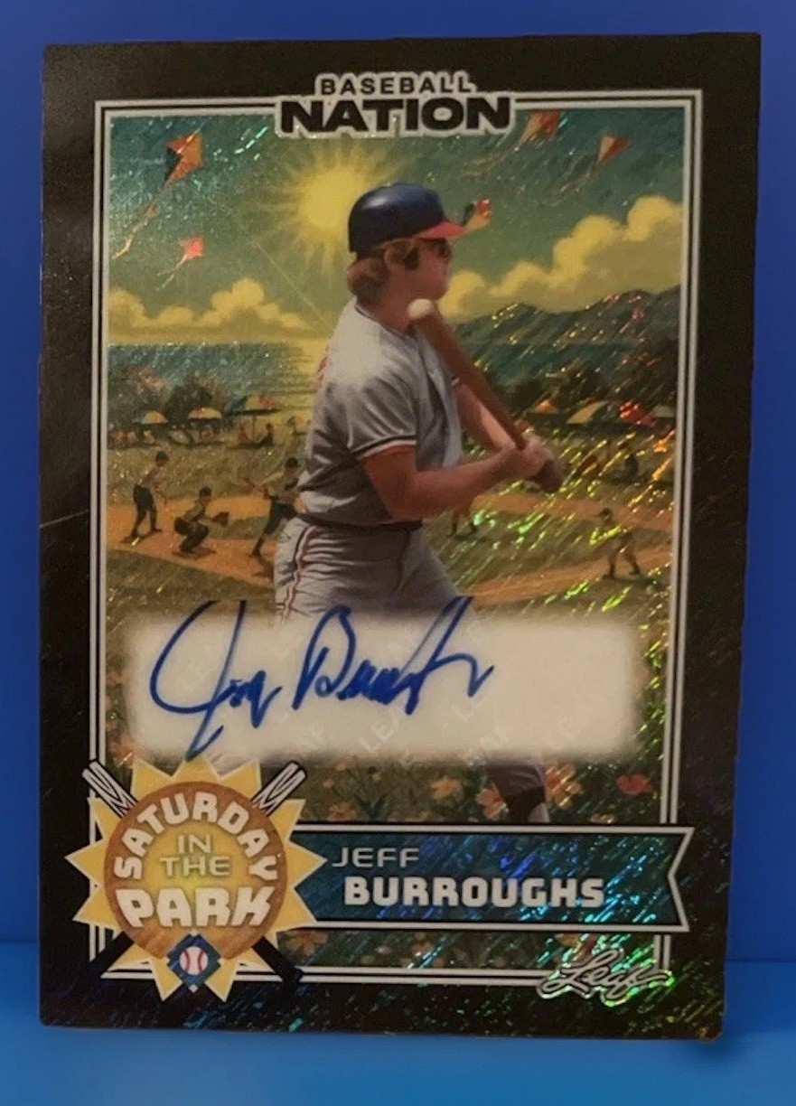 Jeff Burroughs 2025 Leaf Baseball Nation #SA-JB2 Saturday in the Park ...