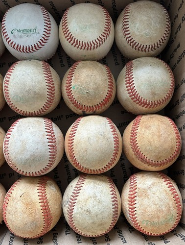 Diamond Leather Baseballs Used Lot of 24 | eBay