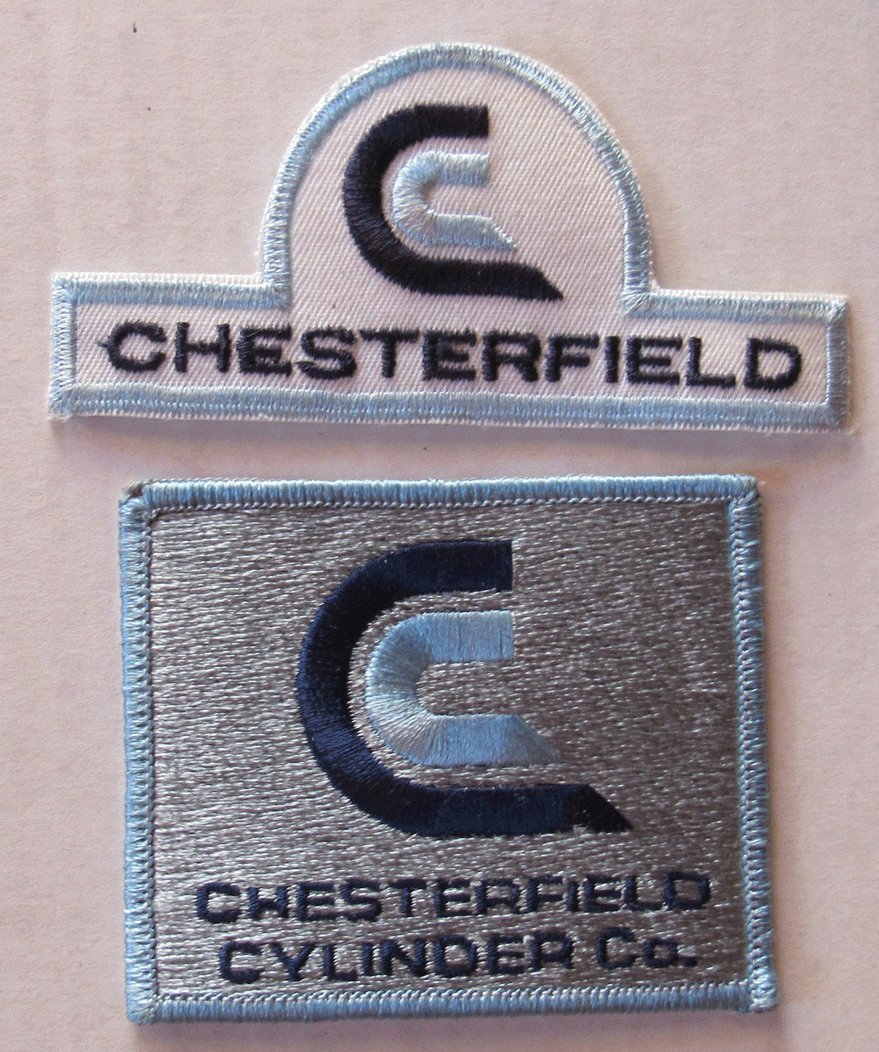 Chesterfield Cylinder Company Logo Sheffield UK Embroidered Patch Set ...