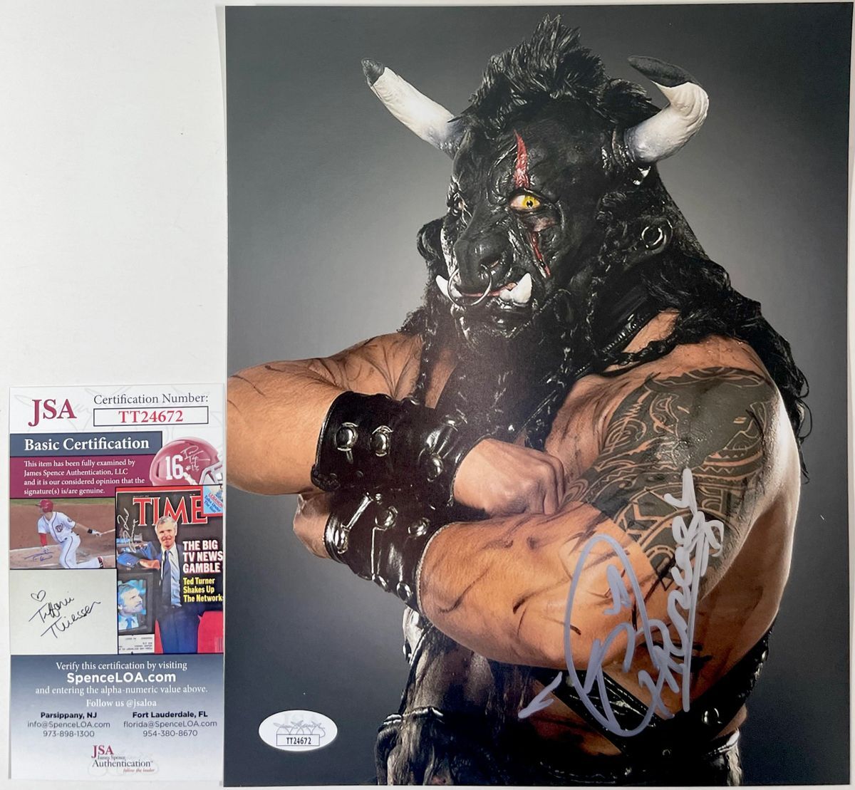 TNA IMPACT Wrestling Black Taurus Signed 8x10 Photo A Autograph Decay ...