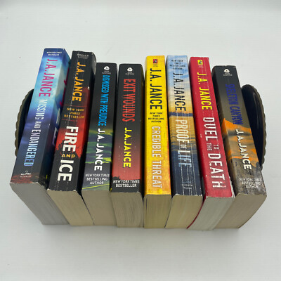 Lot of 10 JA Jance Suspense novels paperback Fire & Ice Credible Threat ...