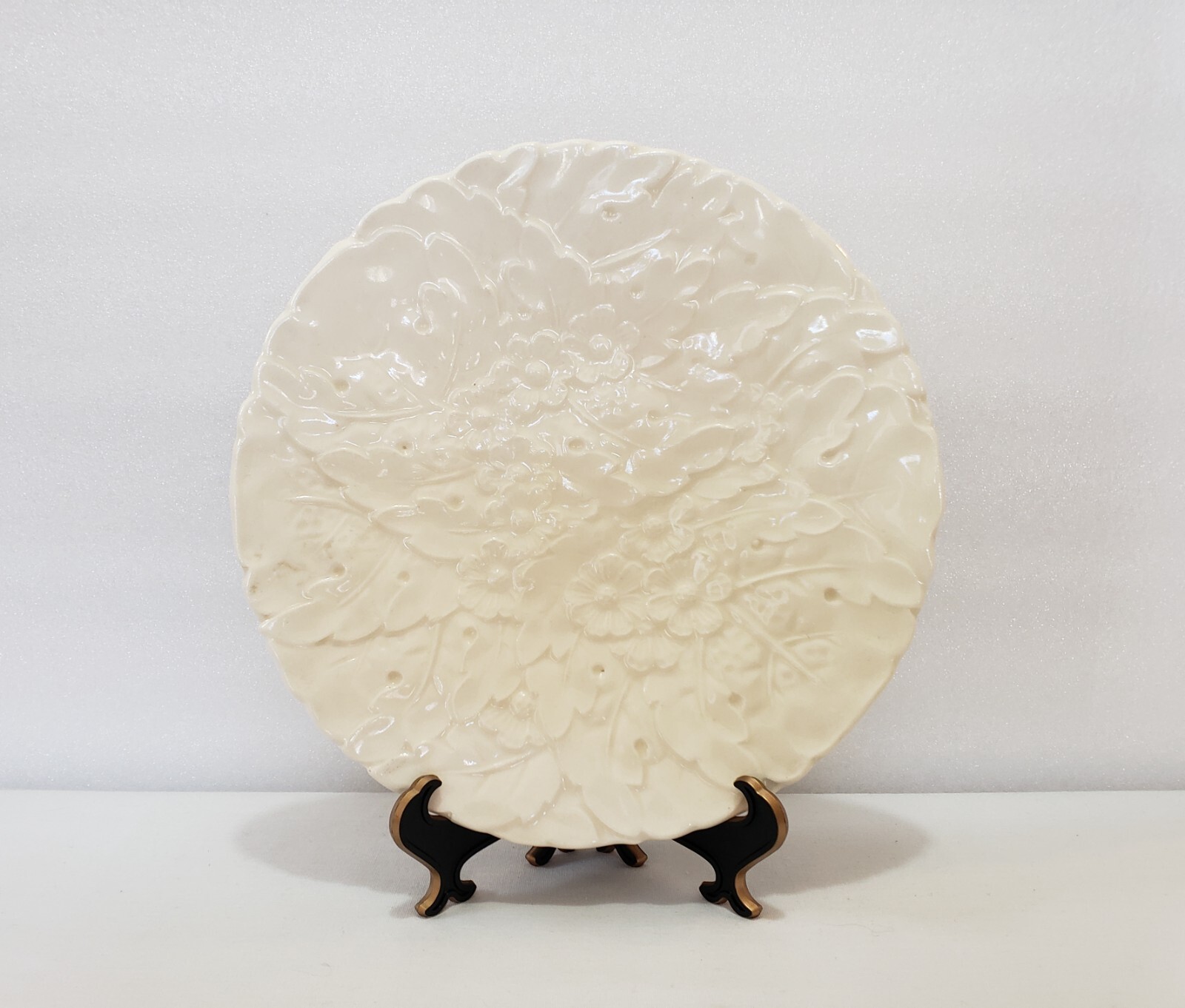 Erphila Salad Plates 8 1/2 Inch Czechoslovakia Art Pottery Raised ...