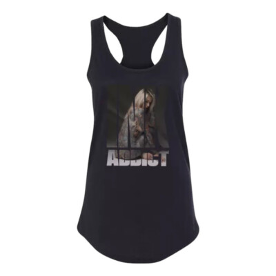 NEW InkAddict WOMENS SARAH MAILLET Racerback Tank Top BLACK SMALL ...