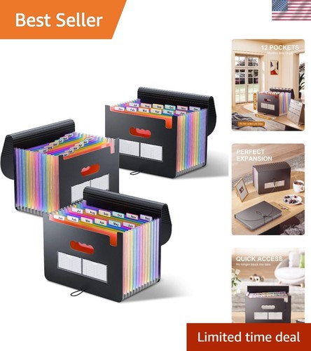 Versatile Accordion File Organizer - Perfect for Documents and Receipts ...