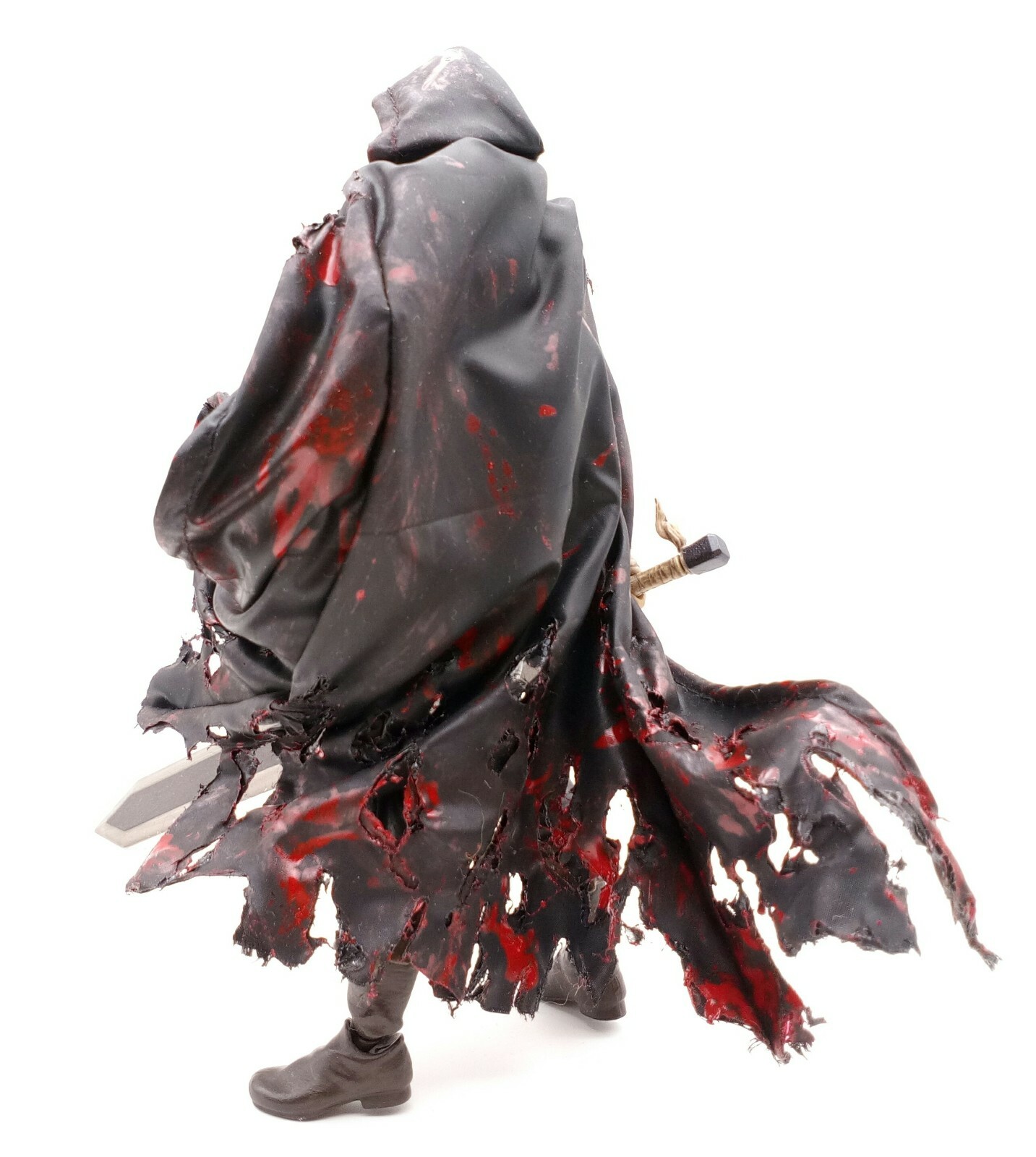 Figma Berserk Guts Dedicated Blood Ver. Wire Damage Black Hooded Cape ...