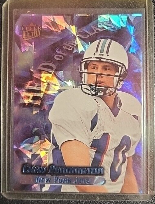 2000 Fleer Ultra Chad Pennington Head of the Class #4 RC NY Jets ...