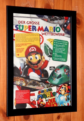 1997 Super Mario SNES NES Nintendo Vintage Small Promo Poster / Ad Page ...