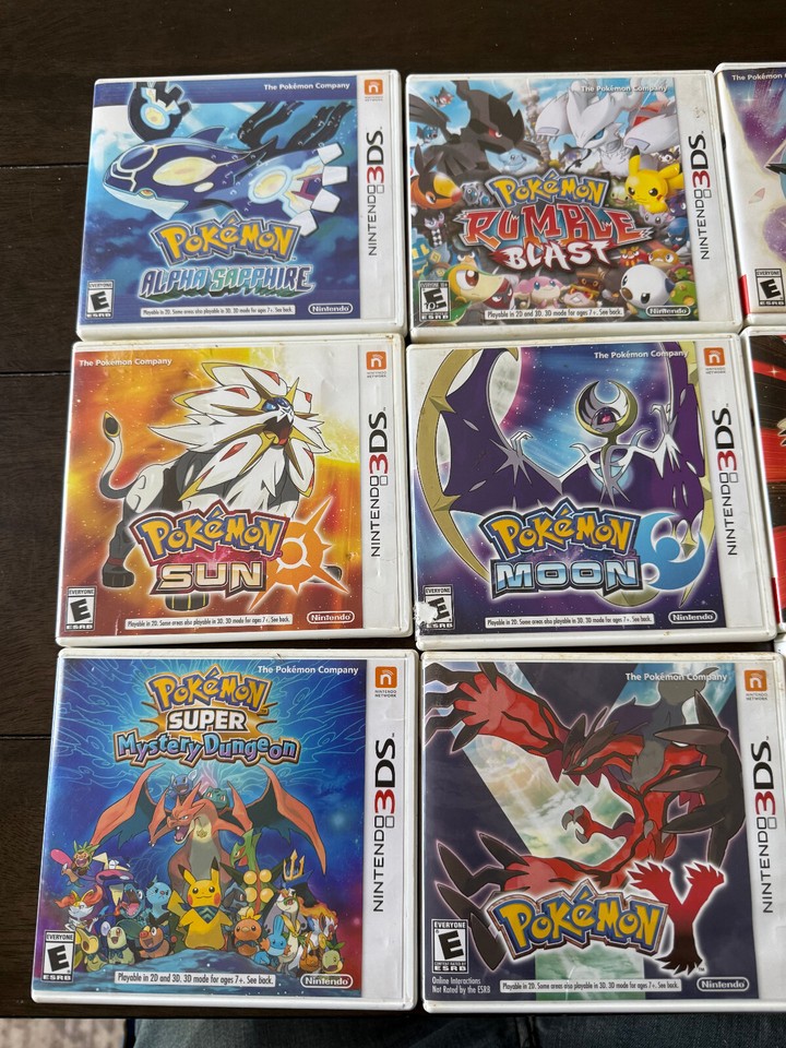Nintendo 3DS Pokemon Game EMPTY CASES All Original No Games ULTRA MOON ...