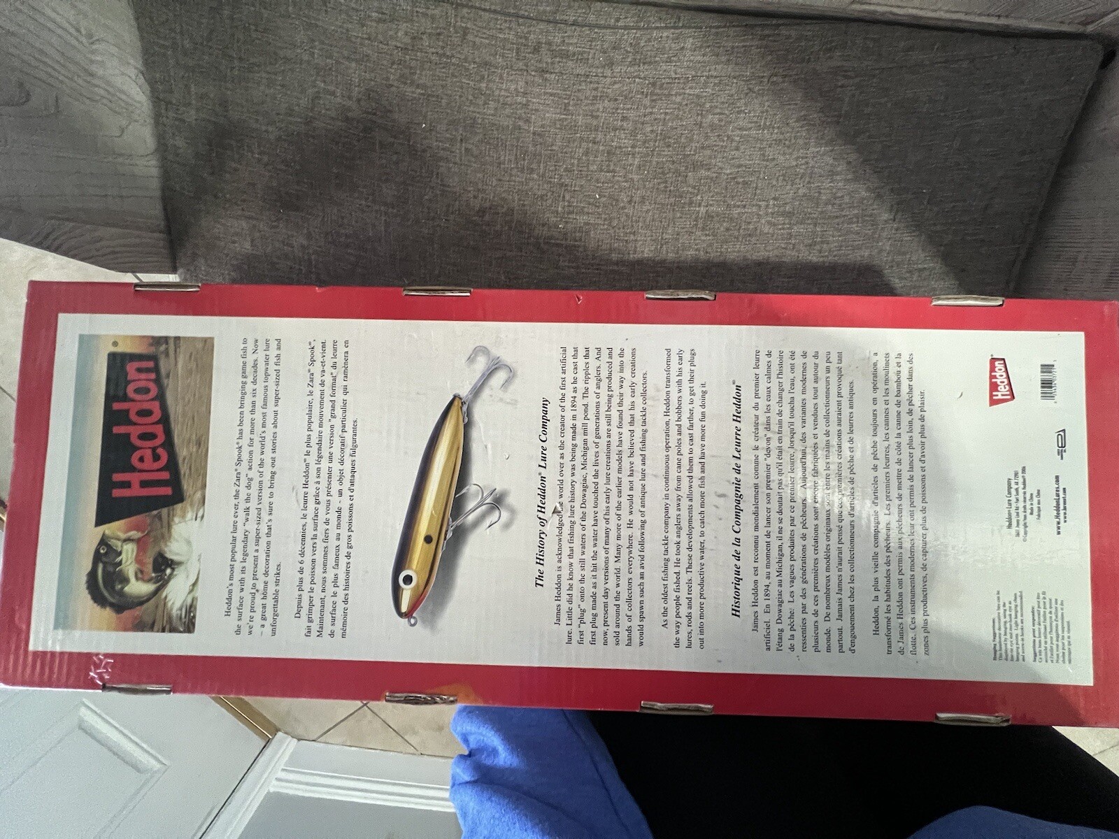 Heddon Giant Fishing Lure store display 28” Long X9255 Zara Spook ...