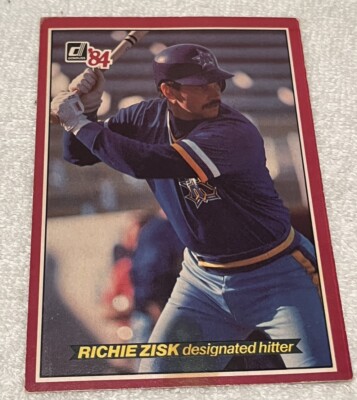 1984 Donruss Action All-Stars Jumbo Richard Zisk Seattle Mariners DH ...