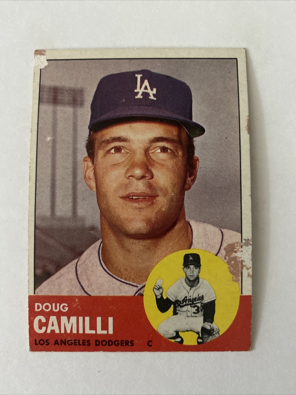 1963 Topps Baseball Doug Camilli Los Angeles Dodgers Card #196 | eBay