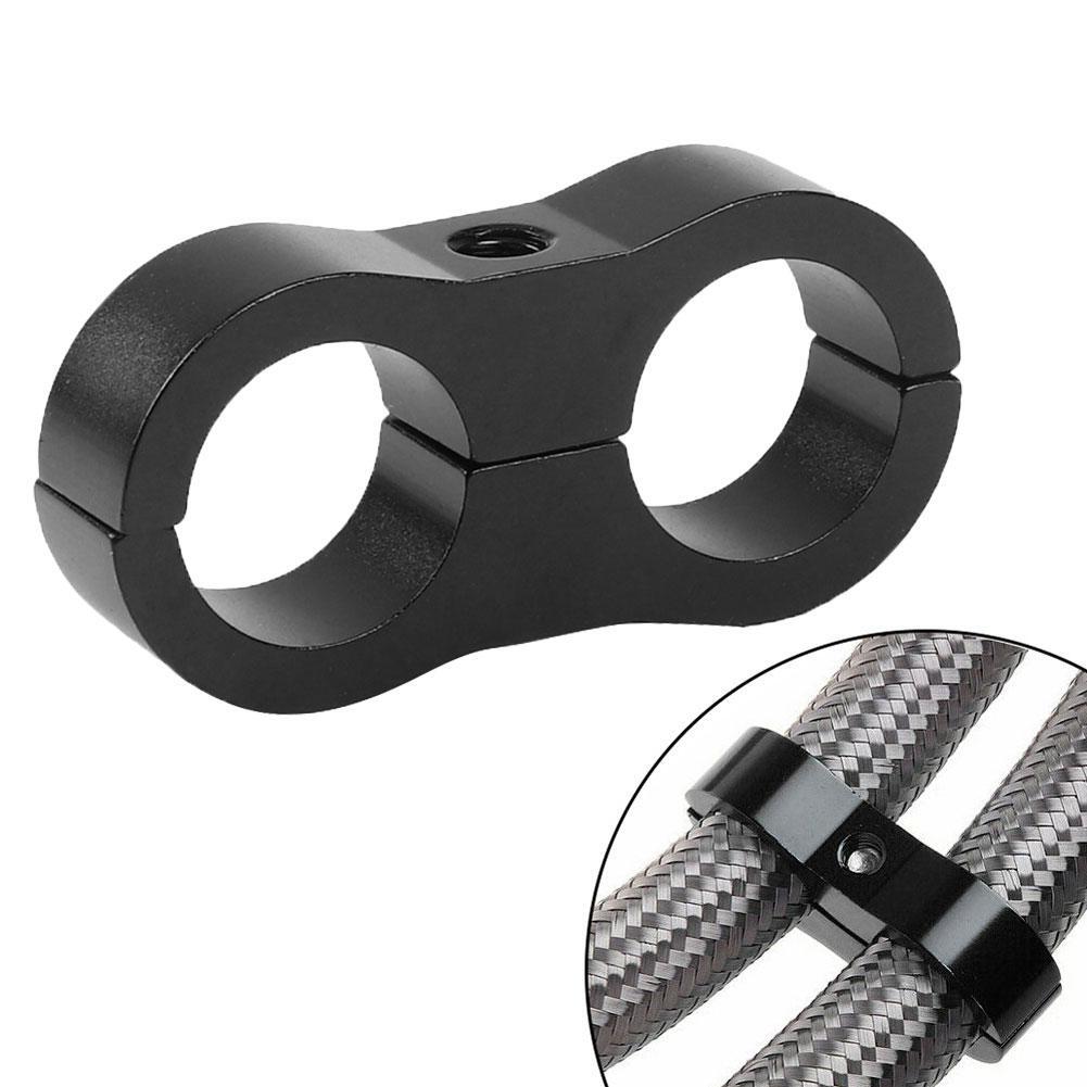 2PCS Car Hose Line Clamp Braided Rubber Tubing Clamp AN6 AN8 AN10 AN12 ...