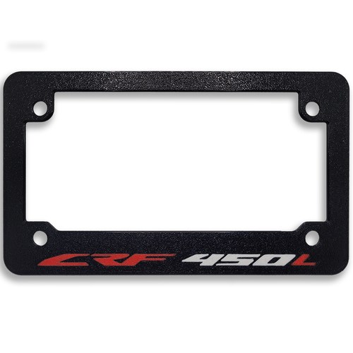 For Honda CRF 450L Textured Motorcycle License Plate Frame (ALL YEARS ...