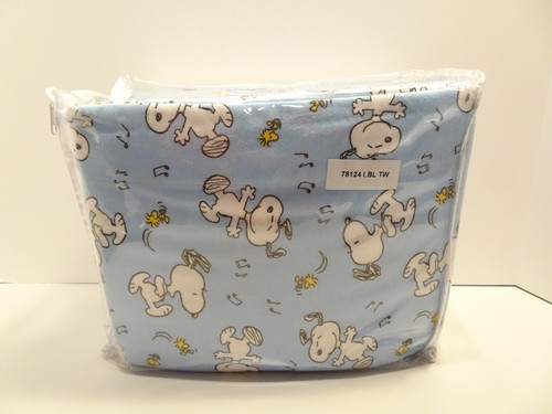Vermont Country Store Peanuts Twin Sheet Set Dancing Snoopy Woodstock ...