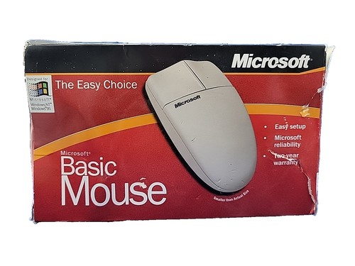 Vintage Microsoft Basic Mouse A50-00001 - New Dented Box 93007903184| eBay