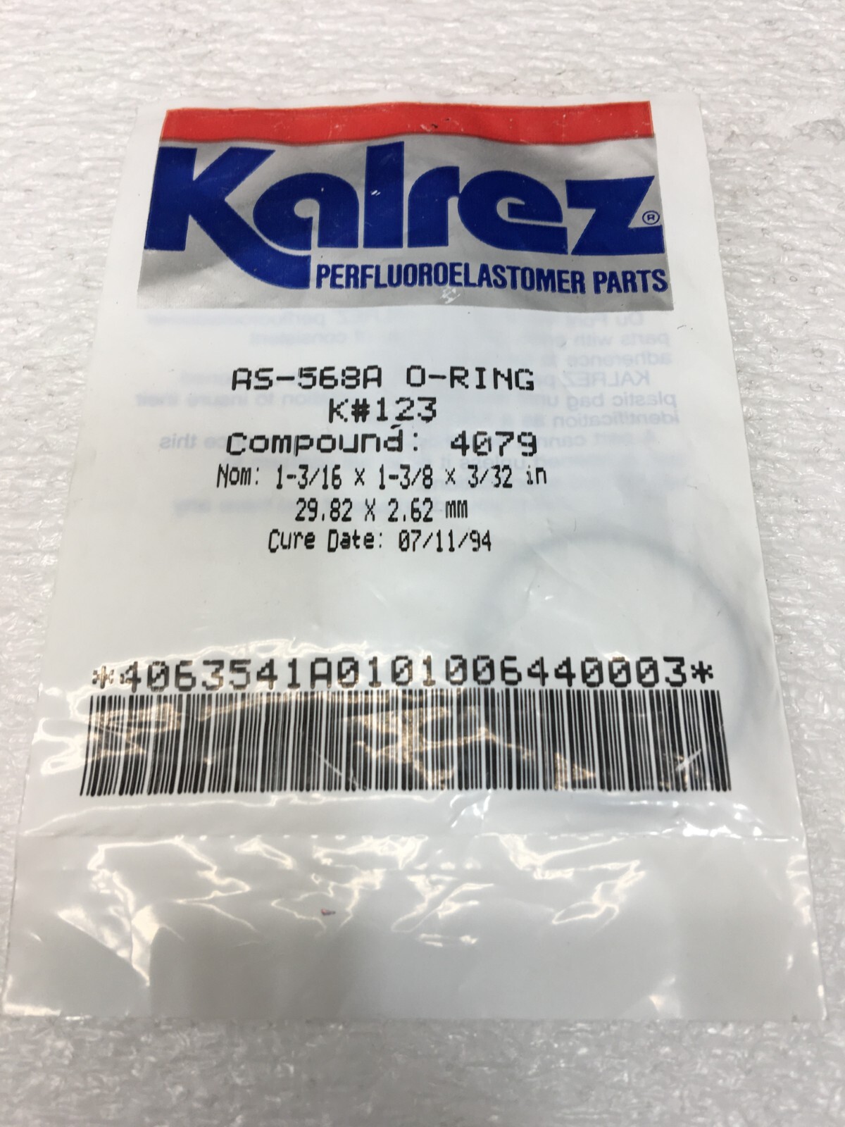 KALREZ AS-568A O-RING K#123, COMPOUND:4079, 2-123, 119419 | eBay