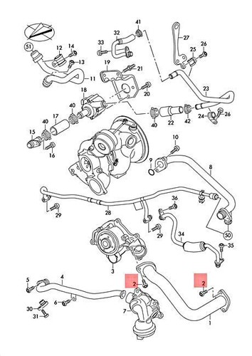AUDI A8 S8 QUATTRO COOLANT HOSE WITH QUICK RELEASE COUPLING 4N0122101B ...