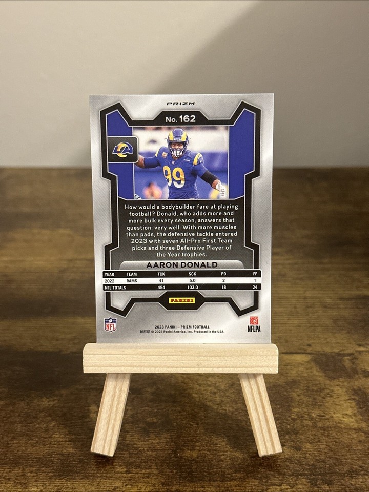 🔥2023 Panini Prizm #162 Aaron Donald Black And White Checker LA Rams SP ...