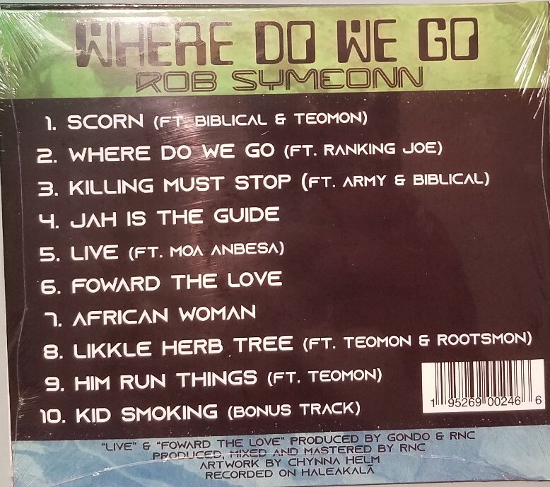 Rootz N Creation Rob Symeonn "Where Do We Go" Brand New Sealed CD ...