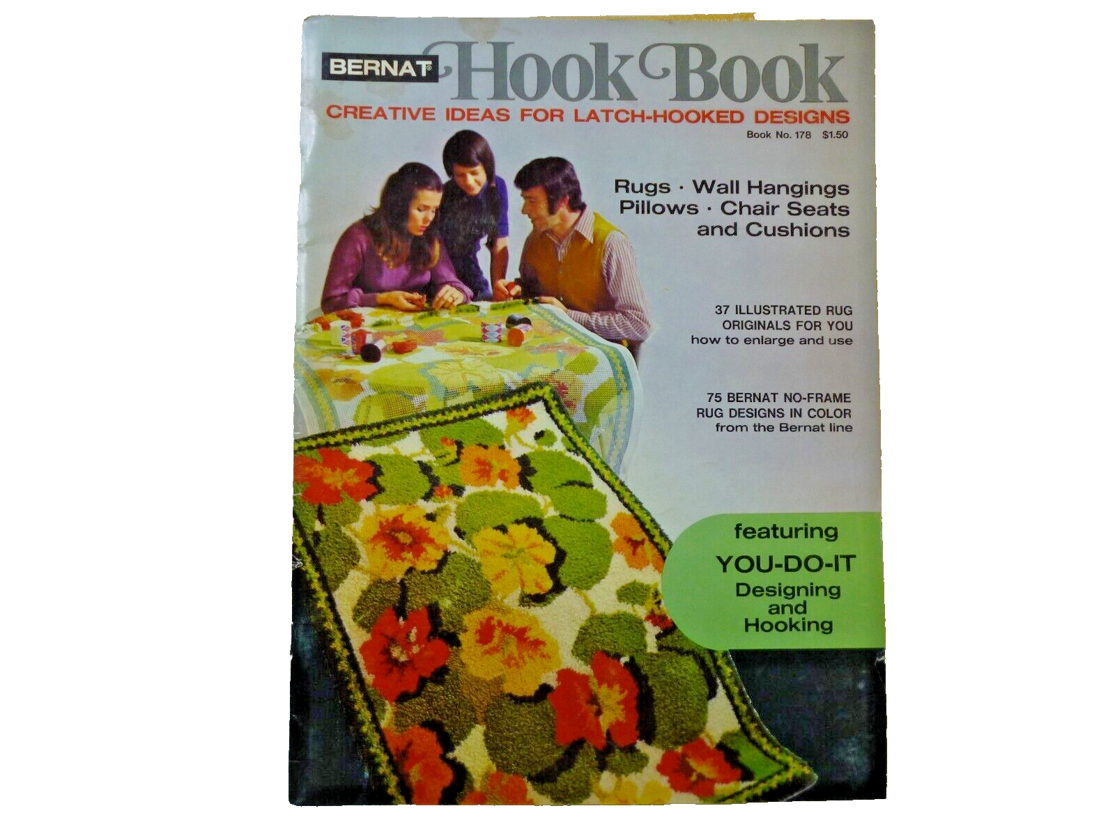Bernat Hook Book Creative Ideas for Latch-Hooked Designs Book No. 178 ...