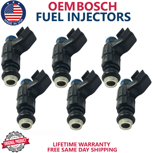 NEW OEM BOSCH x6 Fuel Injectors For 2004-08 Buick, Cadillac 3.6L V6 ...