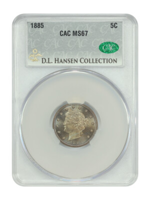 1885 5C CACG MS67 ex: D.L. Hansen - Liberty Nickel | eBay