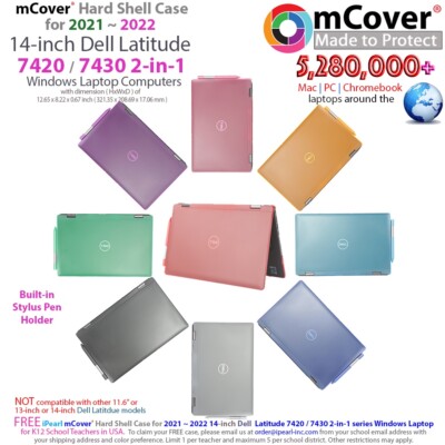NEW mCover® Case for 2021~2023 14" Dell Latitude 7420 7430 2-in-1 ...