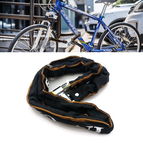 Anti-theft Bicycle Motorcycle Chain Lock Portable Road Bike Security ...