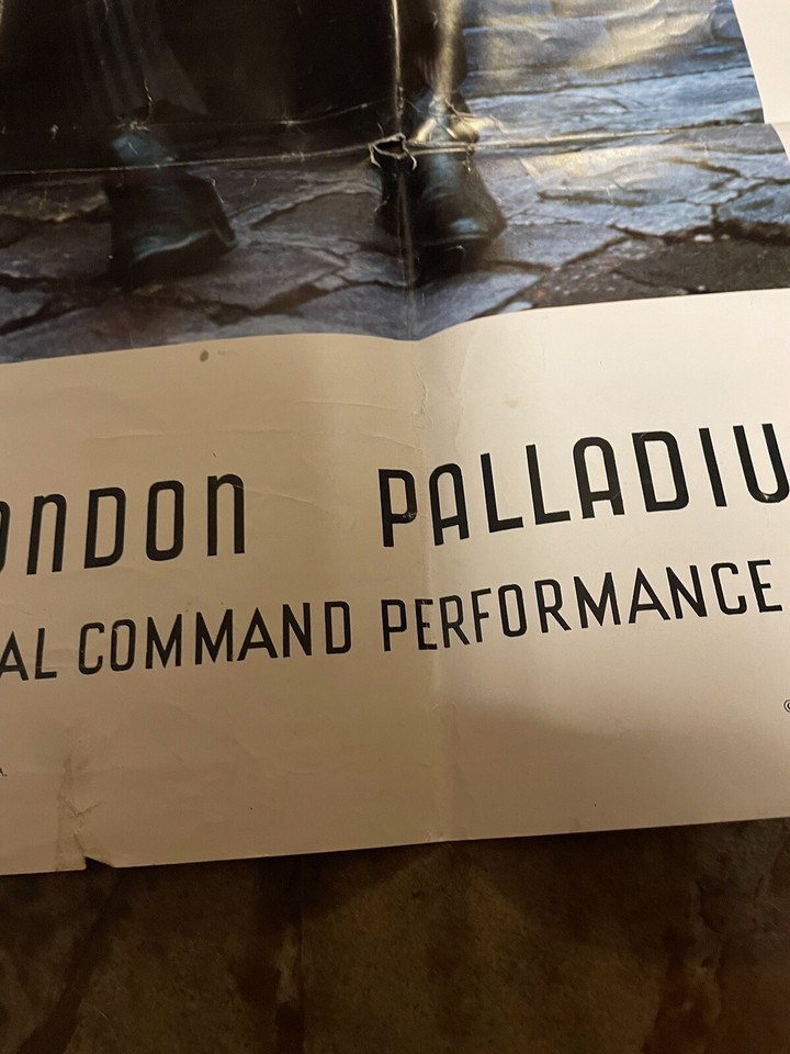 1964 Beatles London Palladium Original Theater Box Office Poster Approx ...