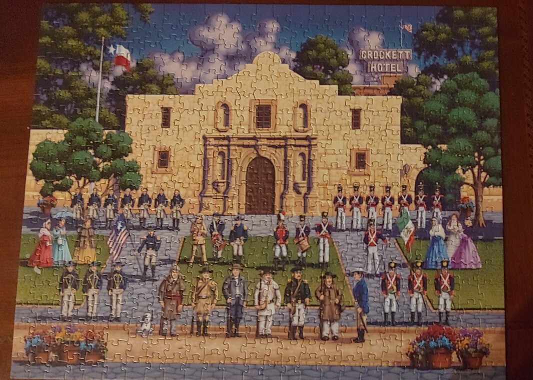 Dowdle Folk Art The Alamo 500 Piece Jigsaw Puzzle San Antonio,Texas USA ...