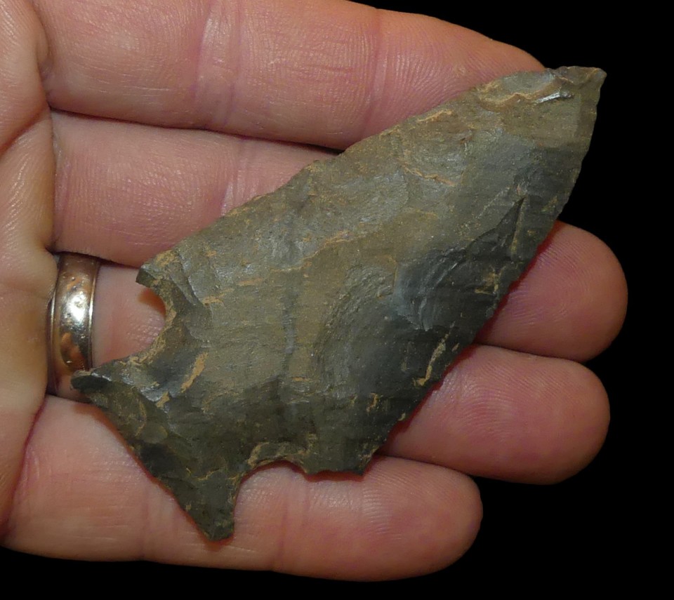 KIRK CORNER NOTCH ARKANSAS AUTHENTIC INDIAN ARROWHEAD ARTIFACT COLLECTIBLE RELIC | eBay