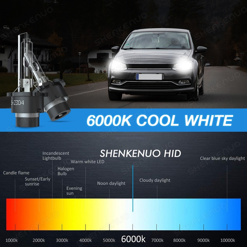 For Infiniti M37 2011-2013 4X D2S+H11 HID Headlight Low Beam LED Fog ...