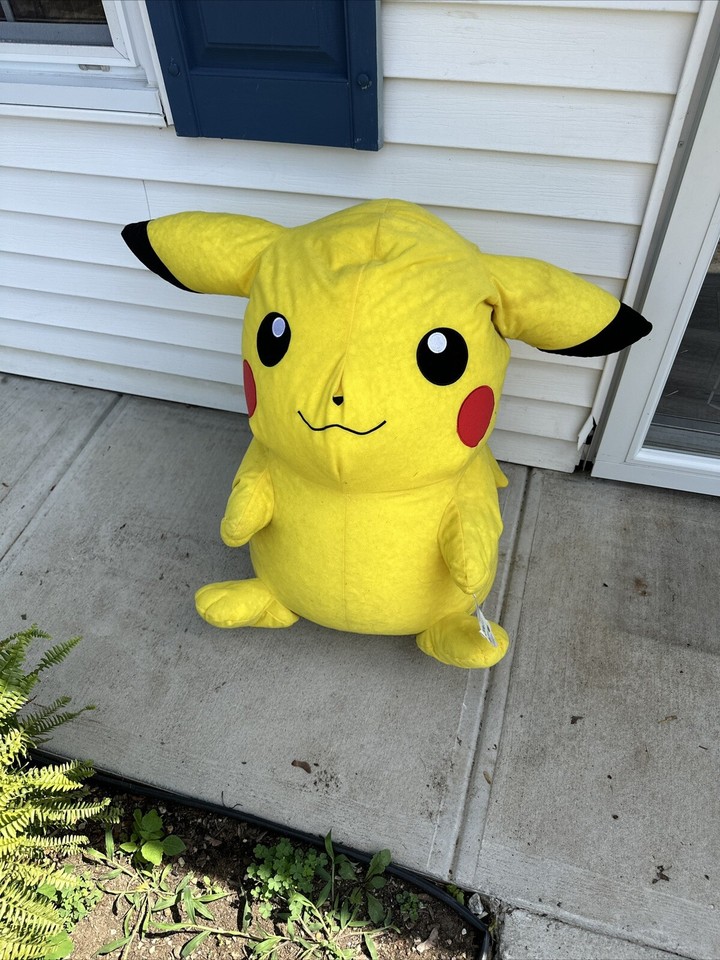 Pikachu 32" Pokemon toy factory Large Plush Great Condition | eBay
