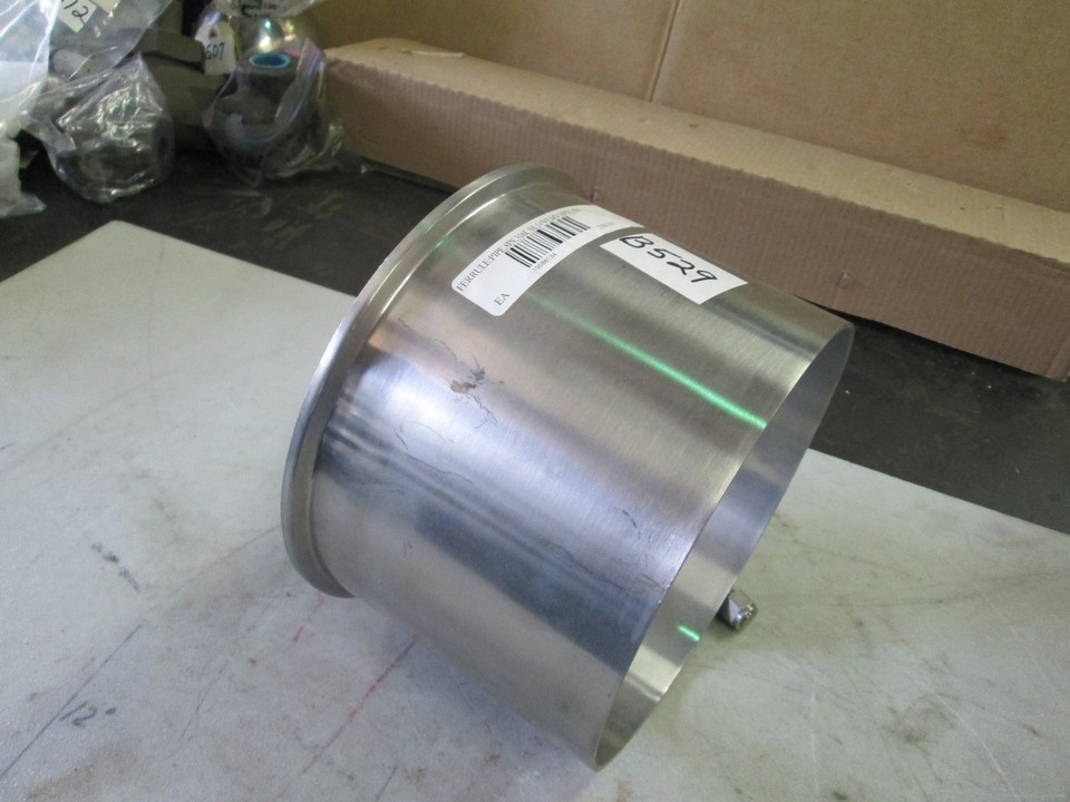 Tri-Clover S/S Flg X Plain End 9.25" OD Sanitary Flg X 8.625" OD Tube 6 ...