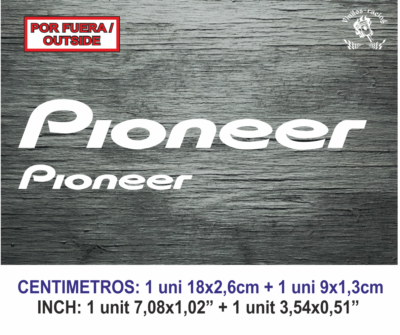 Sticker vinyl decal vinyl Aufkleber Adesivi Autocollant pioneer music ...