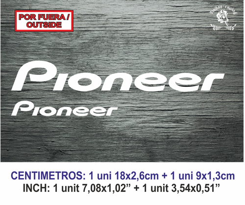Sticker Vinilo Decal Vinyl Aufkleber Adesivi Autocollant Pioneer Music ...