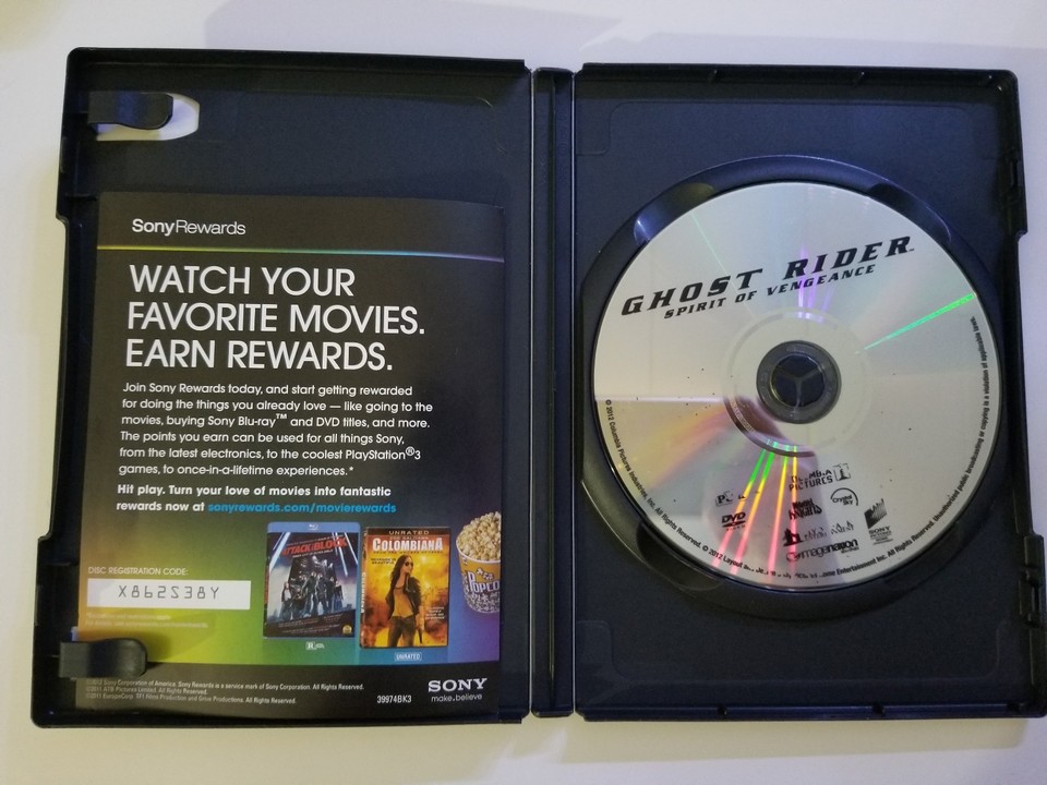 Ghost Rider: Spirit of Vengeance (DVD, 2012, Includes Digital Copy ...