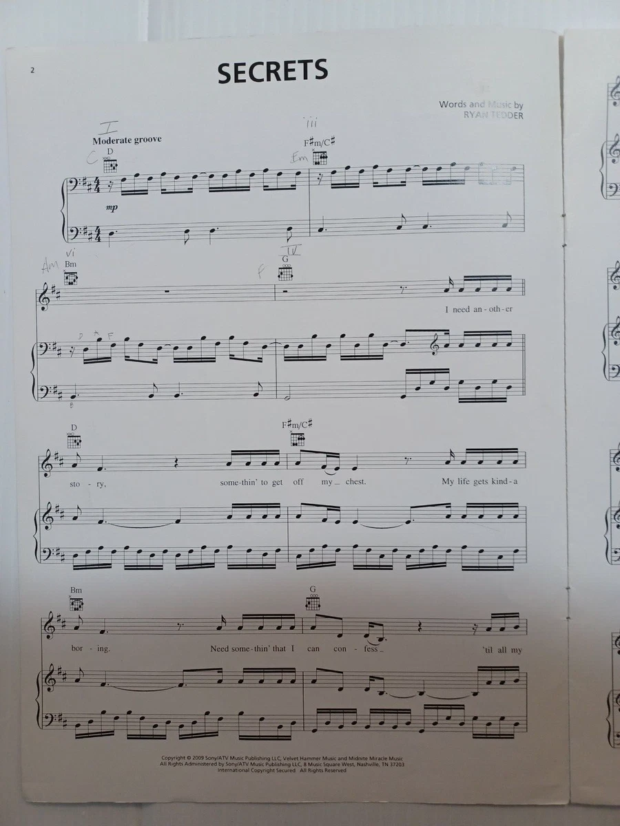 Secrets One Republic Guitar Chords