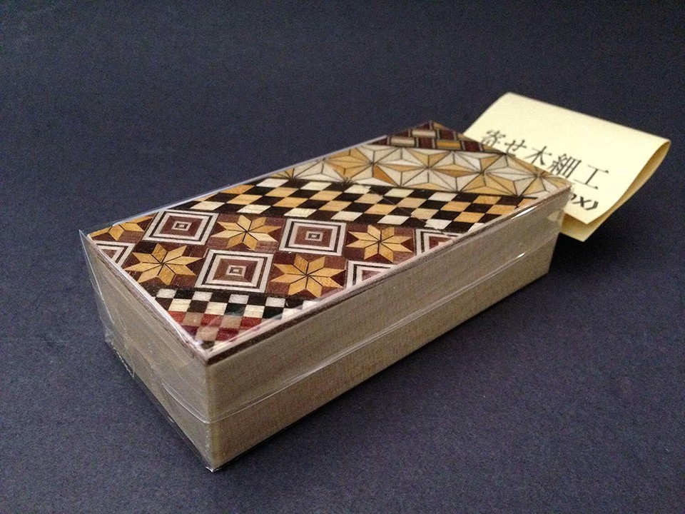 Japanese Yosegi Puzzle Box Magic Coin Wooden Trick Box Hand Craft Made ...
