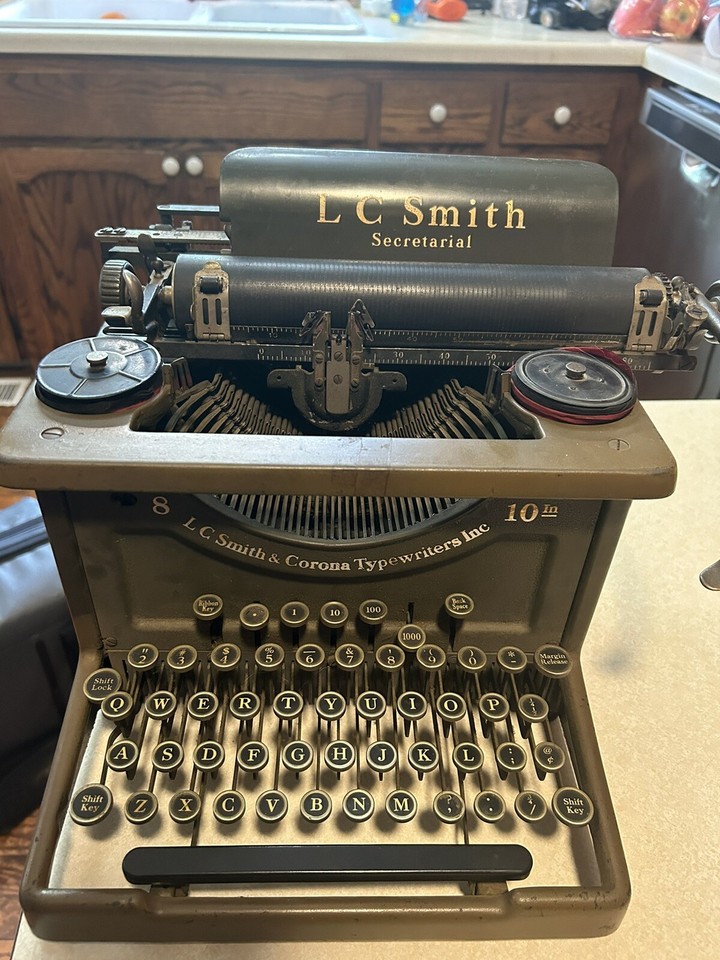 VINTAGE 1930 LC SMITH & CORONA TYPEWRITER INC. MODEL 8-10(Working) | eBay