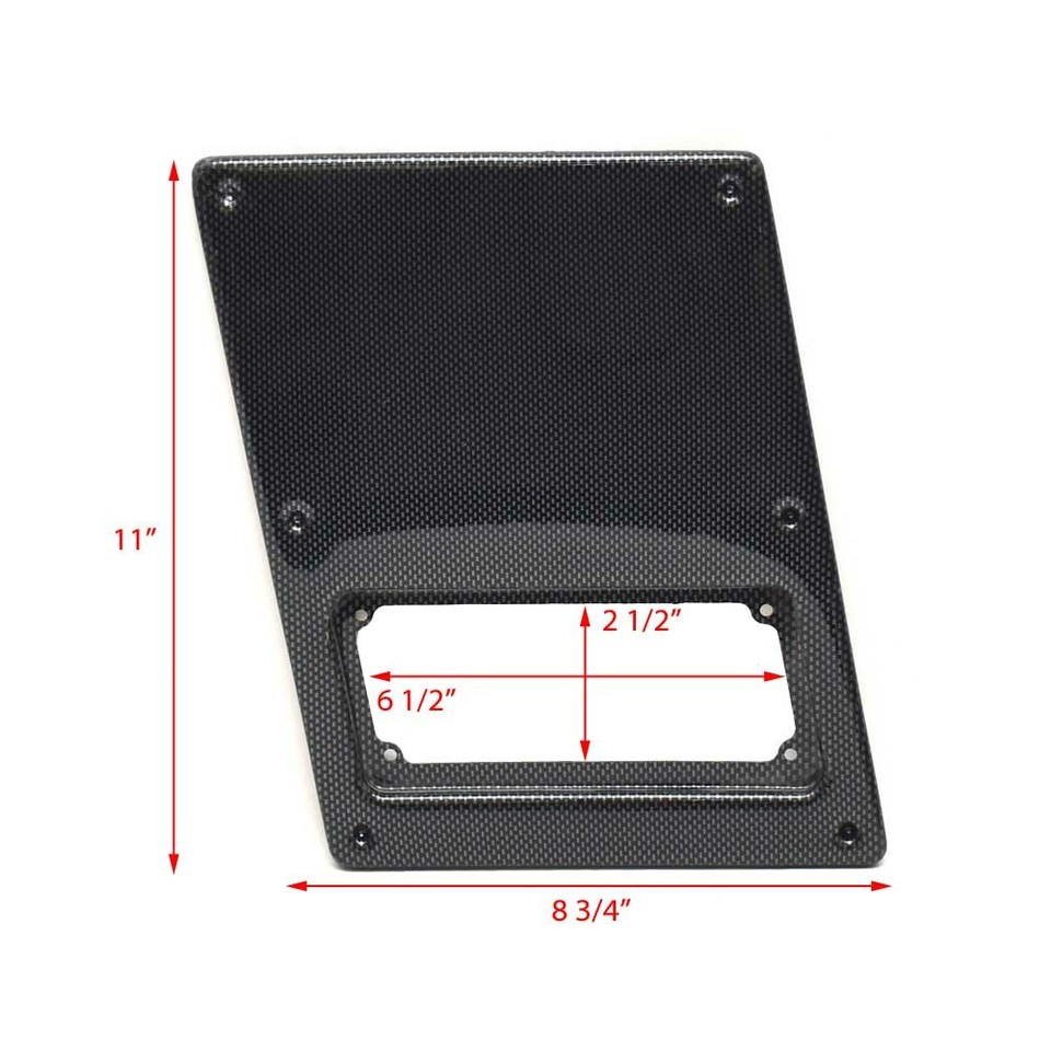 Triton Boat Blank Ignition Panel 205958 | 11 x 8 3/4 Inch Black Plastic ...