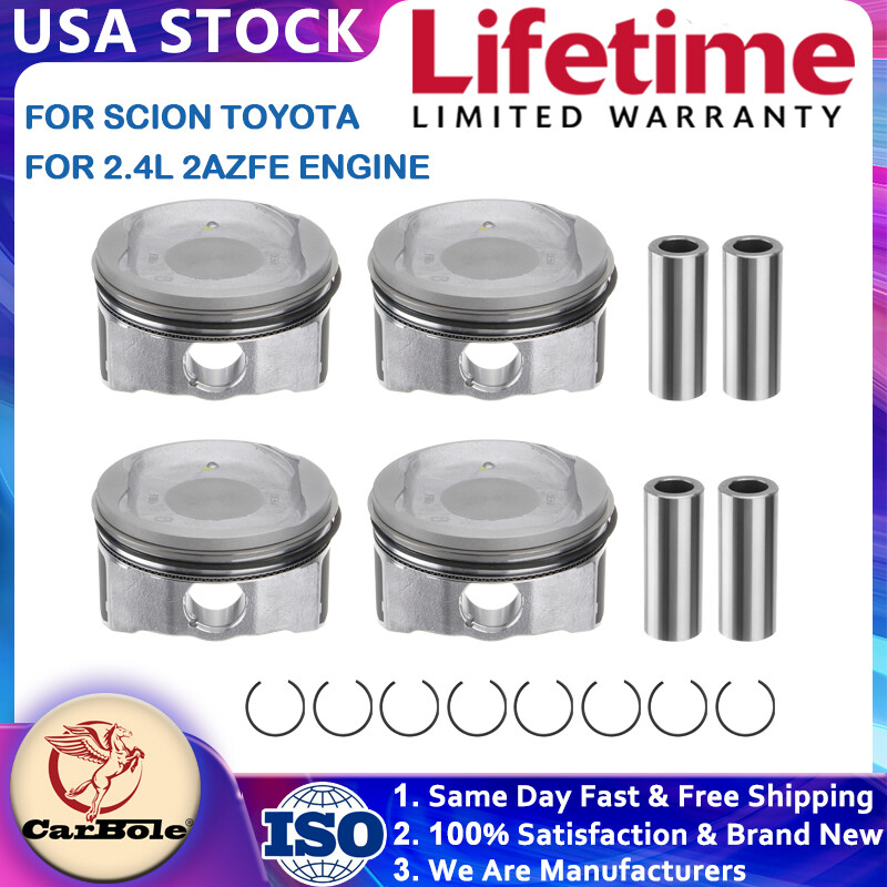 STD Pistons & Rings Kit for 2007-13 Toyota Camry RAV4 Scion tC Lexus 2 ...