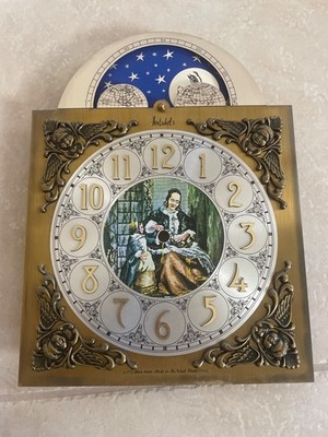 Kieninger Grandfather Clock Moon Dial Face Hentschels Black Forest | eBay