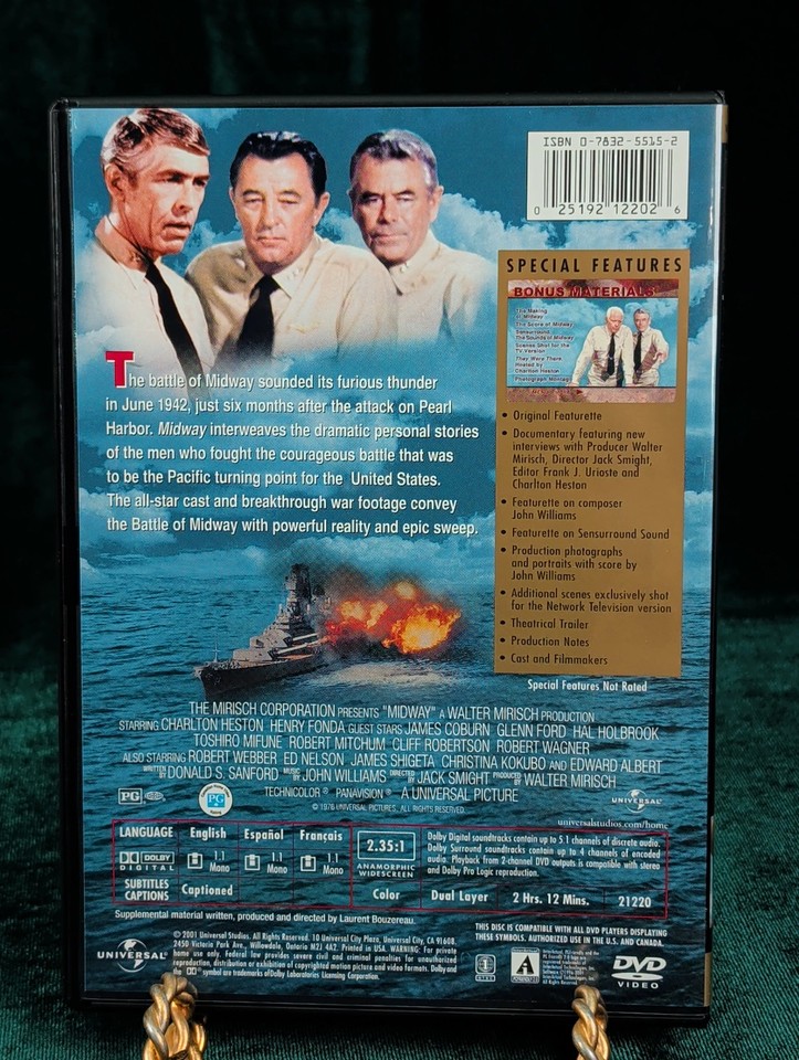 Midway (2001) Collector's Edition DVD Very Good Charlton Heston Free ...