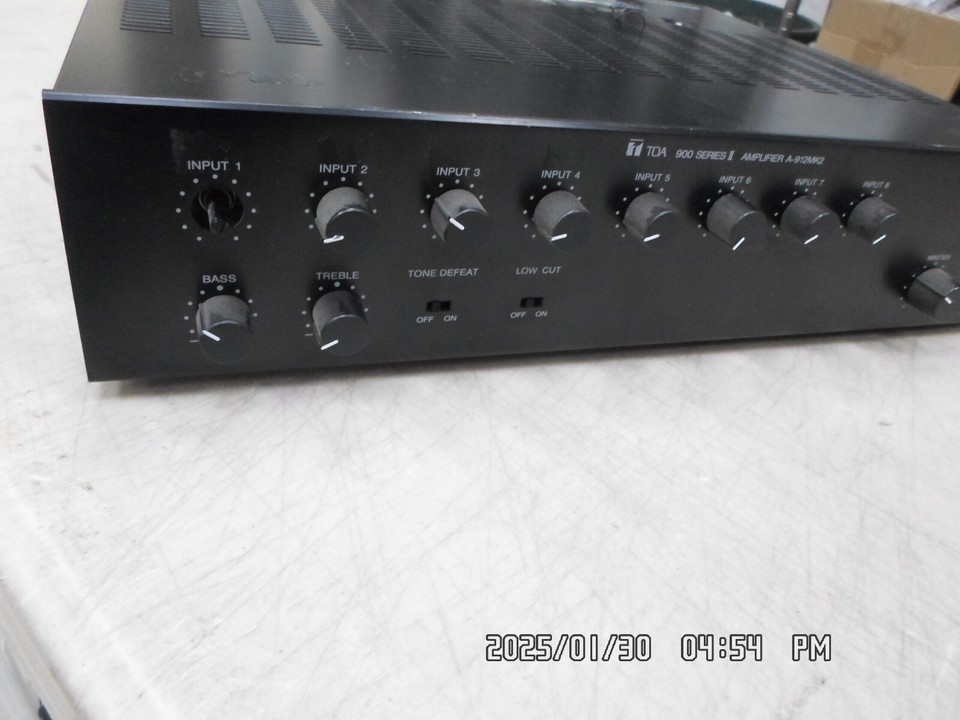 TOA A-912MK2 900 Series II Amplifier w/ 4 x M-01 & 3x U-03 missing knob ...