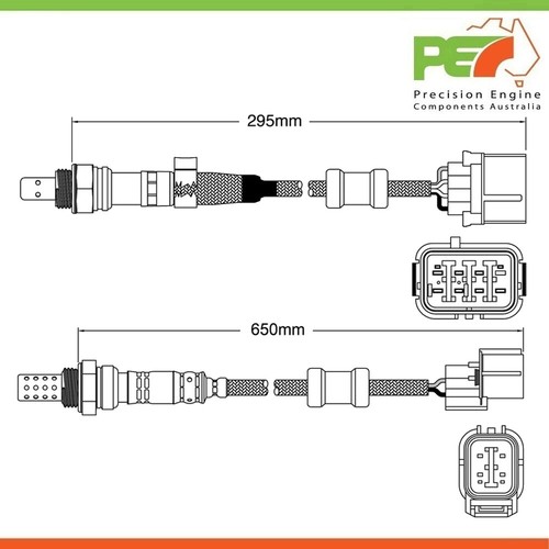 2x New * OEM * Pre-Cat & Post-Cat Oxygen Sensors For Honda Accord 3.0L ...